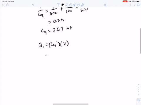SOLVED: Find (a) the equivalent capacitance of the capacitors in Figure P26.18, (b) the charge ...