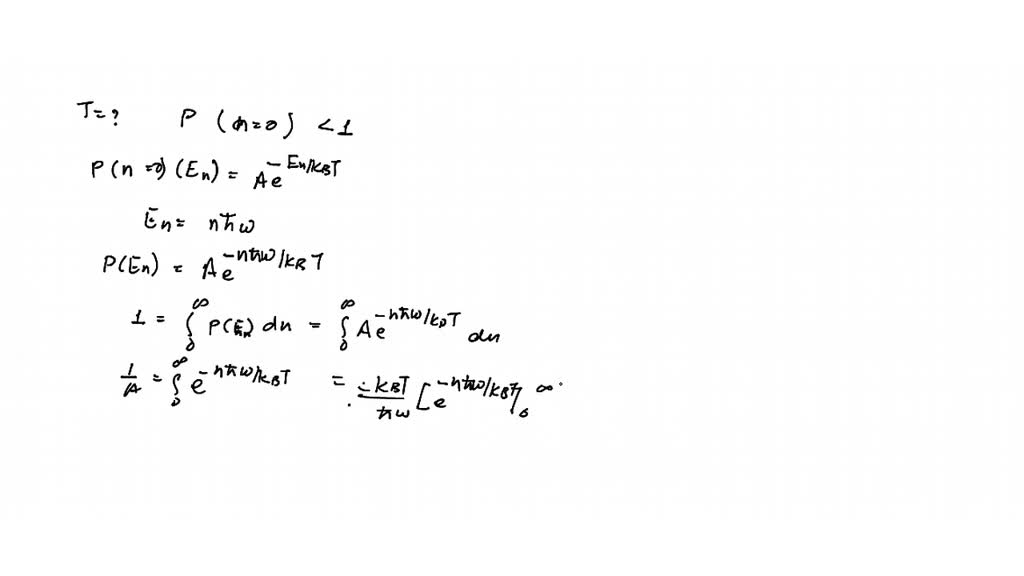 SOLVED:In a large system of distinguishable harmonic oscillato: how high does the temperature ...