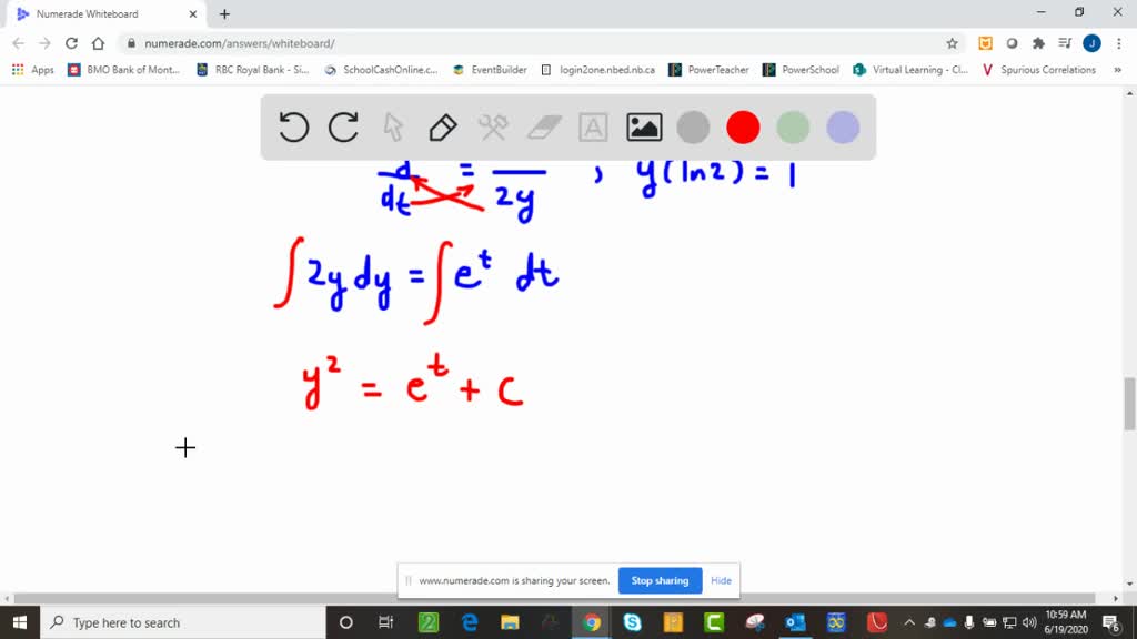 SOLVED:Determine whether the following equations are separable. If so, solve the initial value ...