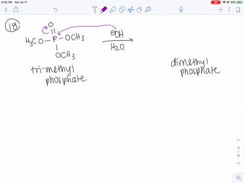 SOLVED: Write an equation for the hydrolysis of trimethyl phosphate to ...