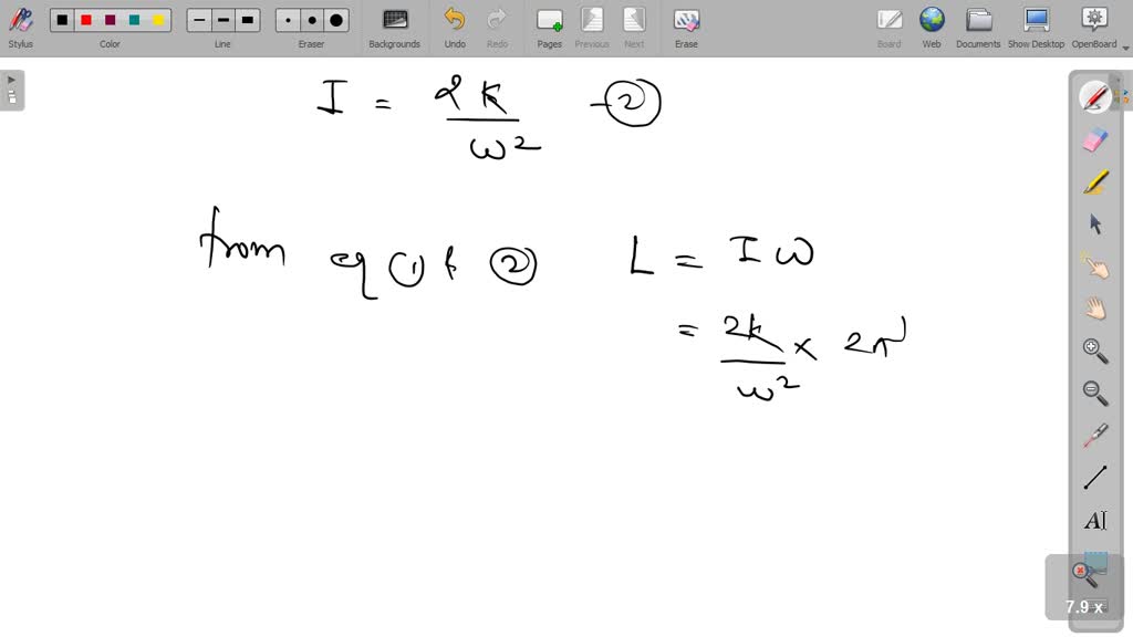 SOLVED:A particle performs uniform circular motion with an angular momentum L. If the frequency ...