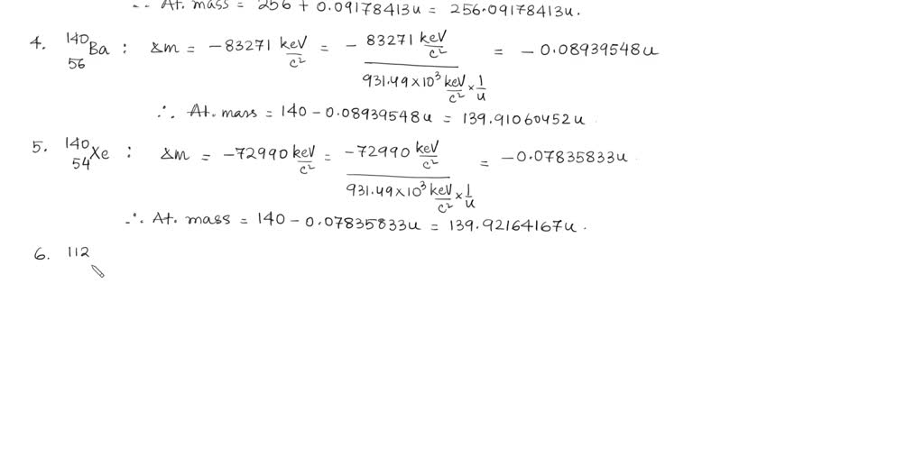 ⏩SOLVED:The mass excess of a nucleus is defined as the difference ...