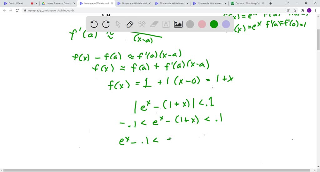 SOLVED:Verify the given linear approximation at a=0 . Then determine the values of x for which ...