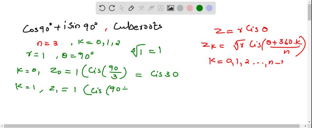 SOLVED:For each of the following, (a) find all cube roots of each complex number. Write answers ...