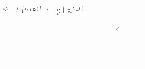 SOLVED:ln|ln(1 / e)|