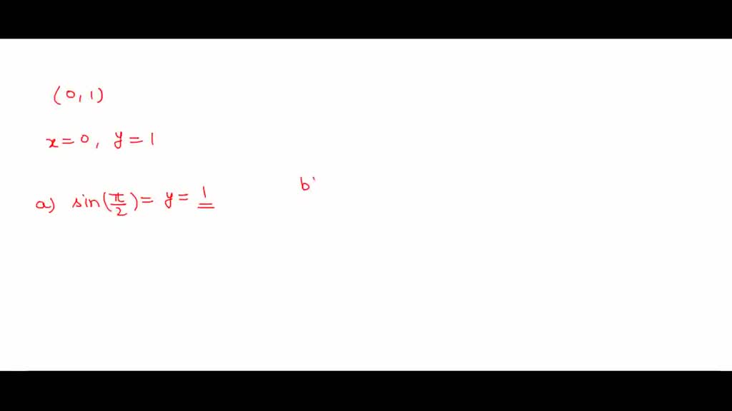 SOLVED In Exercises 25 32 The Unit Circle Has Been Divided Into Eight