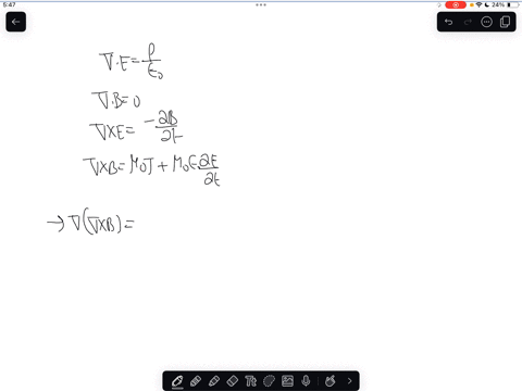 SOLVED: Charge Conservation Derive the conservation of charge law (2.2 ...