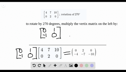 SOLVED:Each matrix represents the vertices of a polygon. Write a matrix ...