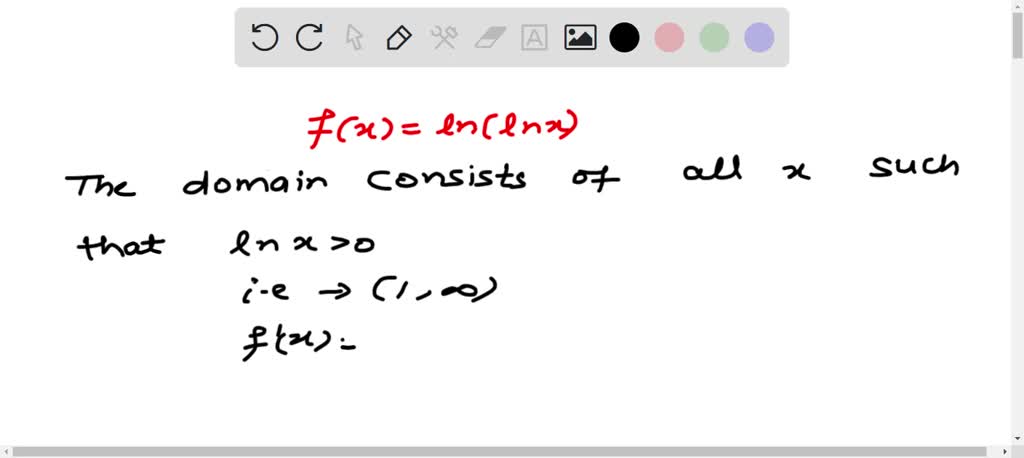 Find the domain and the derivative of the function. f(x)=ln(lnx) | Numerade