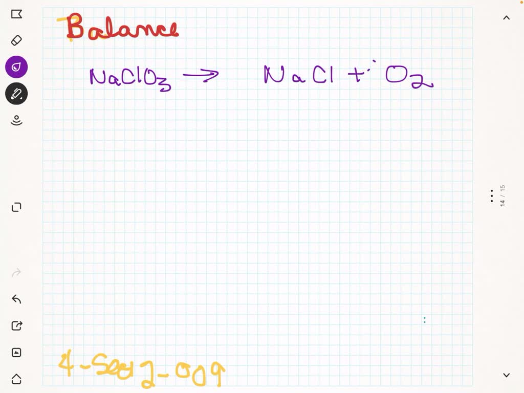 SOLVED: . Balance the following equation: NaCrO2 + NaClO + NaOH → NaCl ...