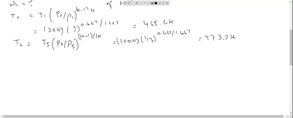 ⏩SOLVED:Repeat Problem 9-110 using argon as the working fluid. | Numerade