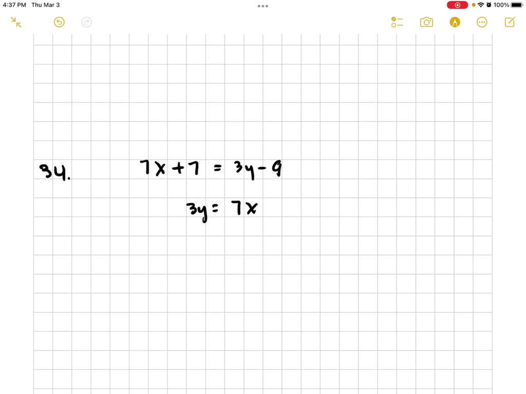 SOLVED:Solve each equation for the indicated variable. (7)/(y-3)=(3 ...