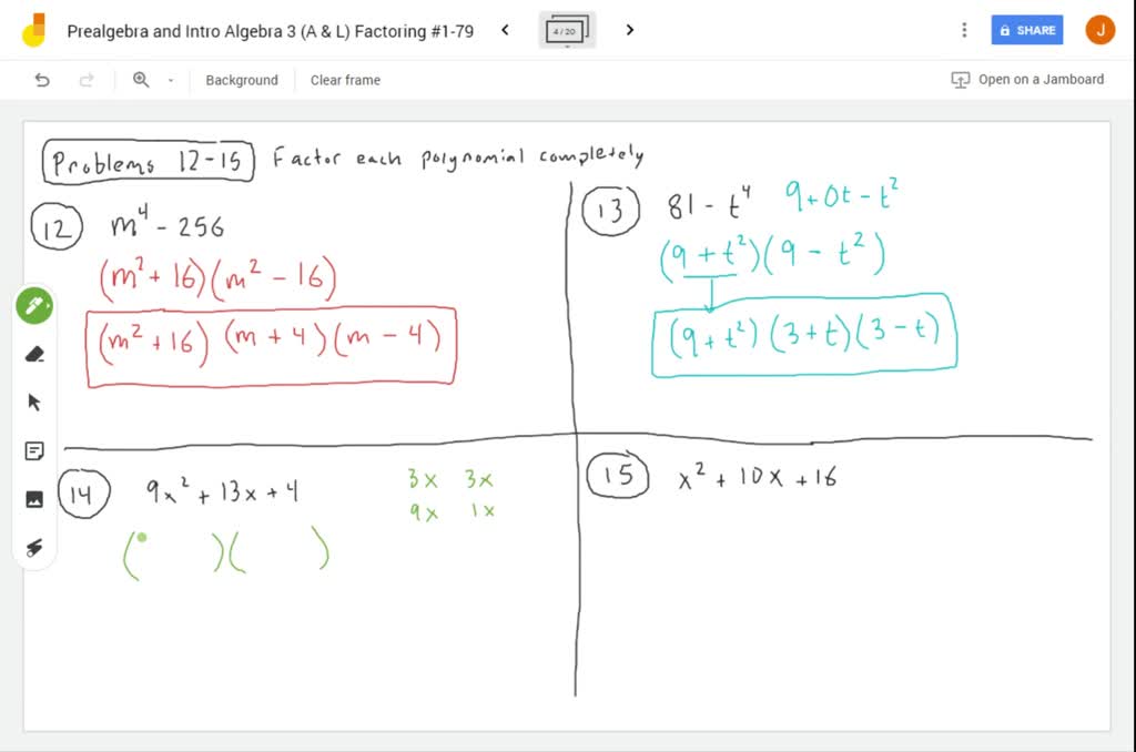 SOLVED Factor 9 X 2 13 X 4 Numerade