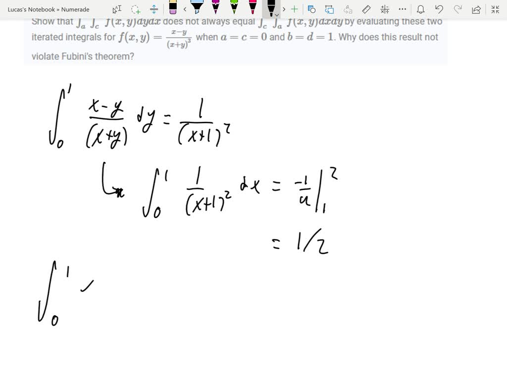 SOLVED:(a) Let λdenote Lebesgue measure on [0,1] . Show that ∫[0,1] ∫[0 ...