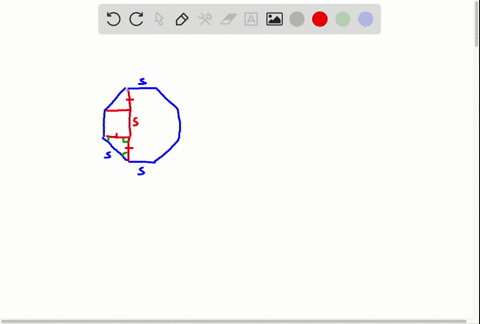 SOLVED:Each side of a regular octagon has length s . Find a formula for ...