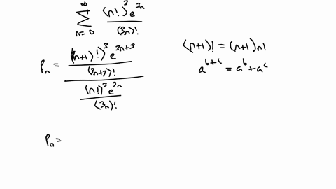 SOLVED:Use the ratio test to find whether the following series converge ...