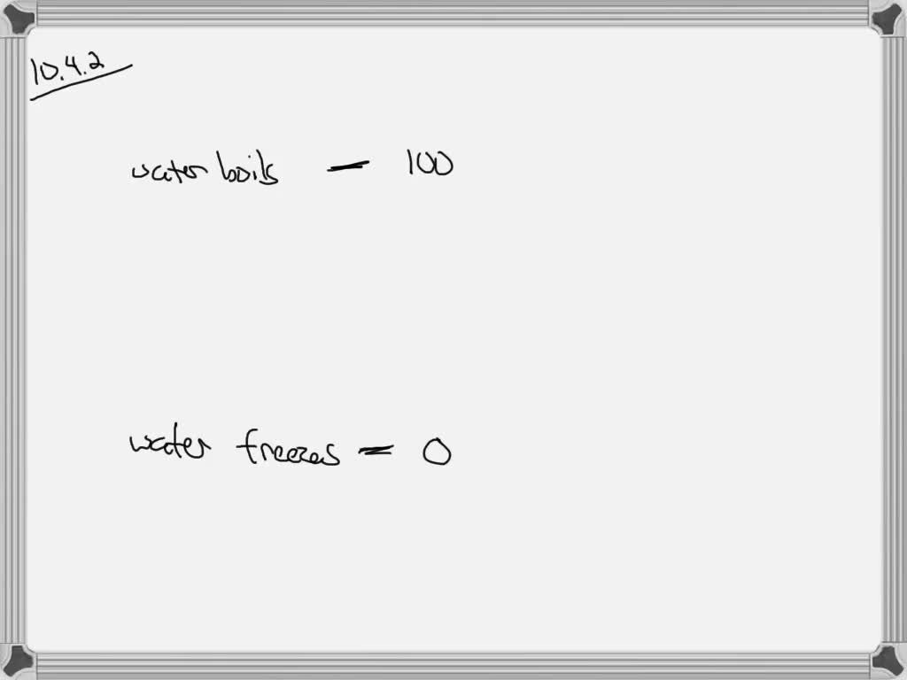 SOLVED:Describe in your own words how to construct a temperature scale.
