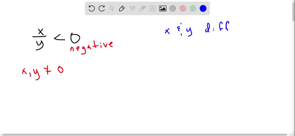 SOLVED:Determine what signs on values of x and y would make each ...