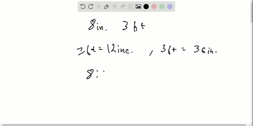 SOLVED:Write each ratio in simplest form. The ratio of 8 in. to 3 ft. SOLVED:Write each ratio in simplest form. The ratio of 8 in. to 3 ft.