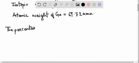 The atomic mass of Ga is 69.72 amu. There are only two naturally ...