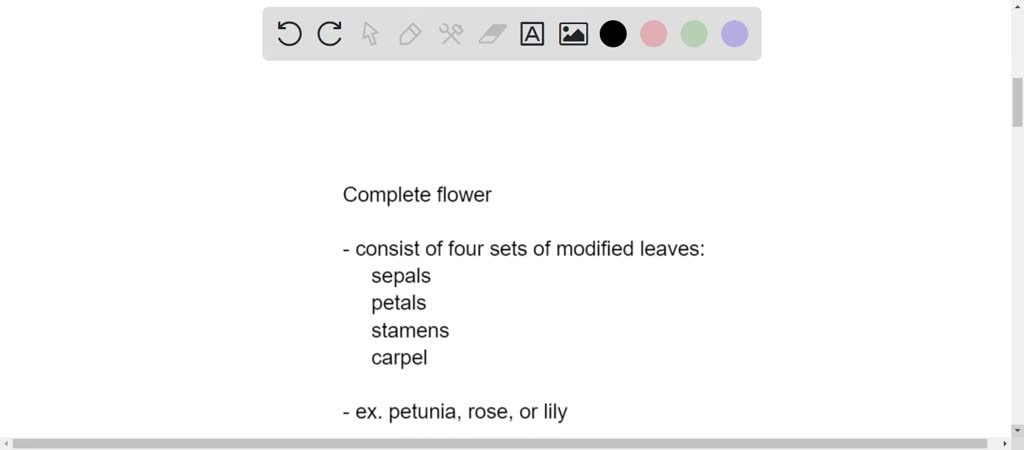 SOLVED:Compare complete flowers and incomplete flowers.