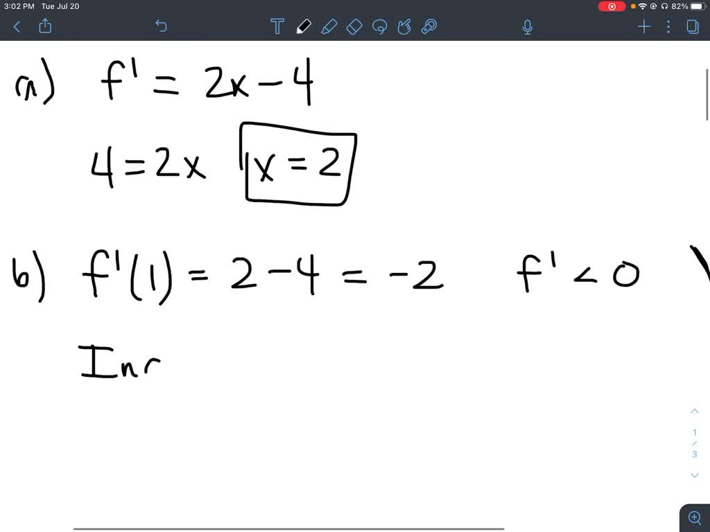 SOLVED:(a) find the critical numbers of f (if any), (b) find the open ...