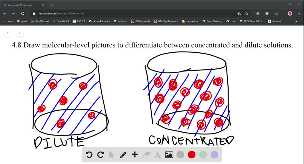 Draw Molecular level Pictures To Differentiate Betwee SolvedLib Draw Molecular level Pictures To Differentiate Betwee SolvedLib
