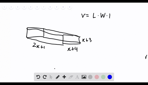 SOLVED:Geometry A box has length 2 x+1 units, width x+4 units, and ...