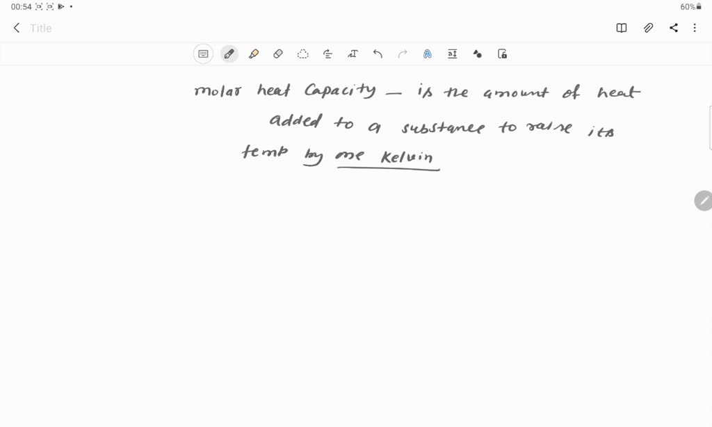 SOLVED:Using the equation q=m c ΔT, argue that the heat capacity is ...