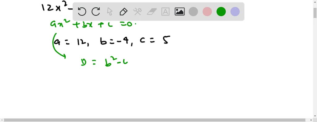 ⏩SOLVED:Use the discriminant to determine the number and types of… | Numerade