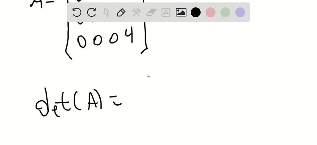 ⏩SOLVED:Evaluate the determinant of the given matrix by inspection.… | Numerade