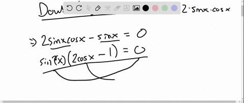 SOLVED:Solving a Multiple-Angle Equation, find the exact solutions of ...