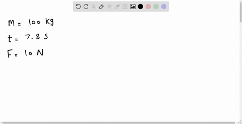 SOLVED: Once ignited, a small rocket motor on a spacecraft exerts a constant force of 10 N for 7 ...