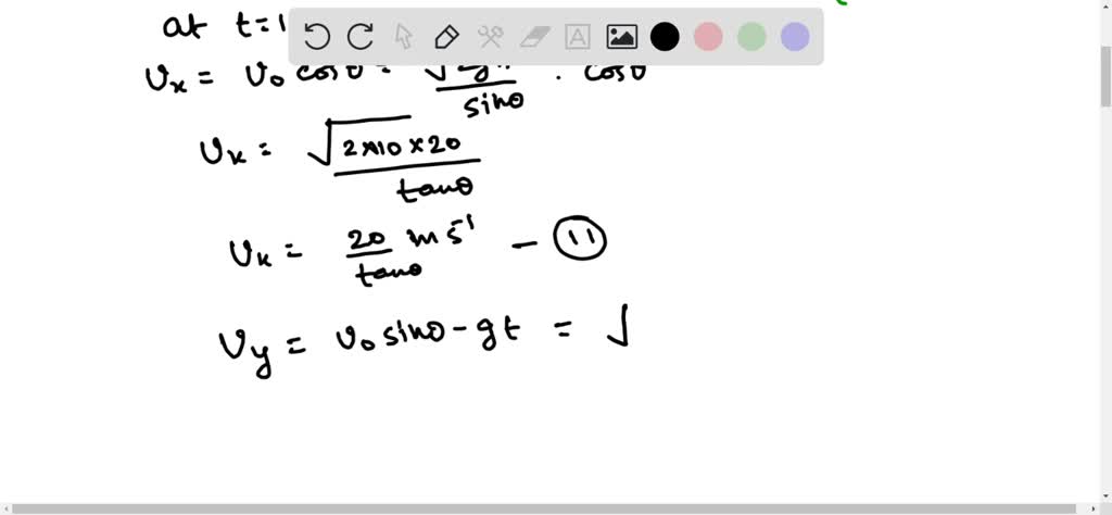 ⏩SOLVED:The maximum height reached by a projectile is 20 m. The… | Numerade