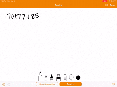 SOLVED:Averaging Grades. A student has scores of 70,77, and 85 on three ...