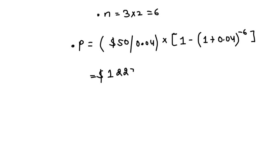 SOLVED:a. What is the formula for the value of a two-year, 5 % bond in ... SOLVED:a. What is the formula for the value of a two-year, 5 % bond in ...