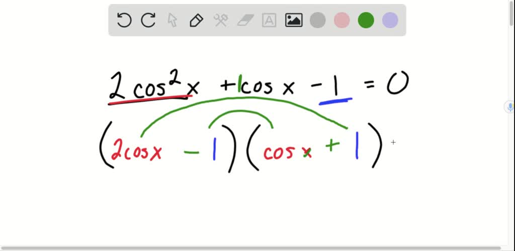 SOLVED:Exer. 1-38: Find all solutions of the equation. 2 cos^2 x+sinx=1 SOLVED:Exer. 1-38: Find all solutions of the equation. 2 cos^2 x+sinx=1