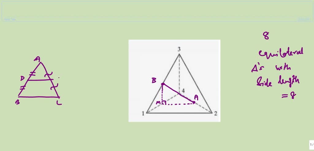 The six edges of the solid shown are 8 units long. $A… - SolvedLib
