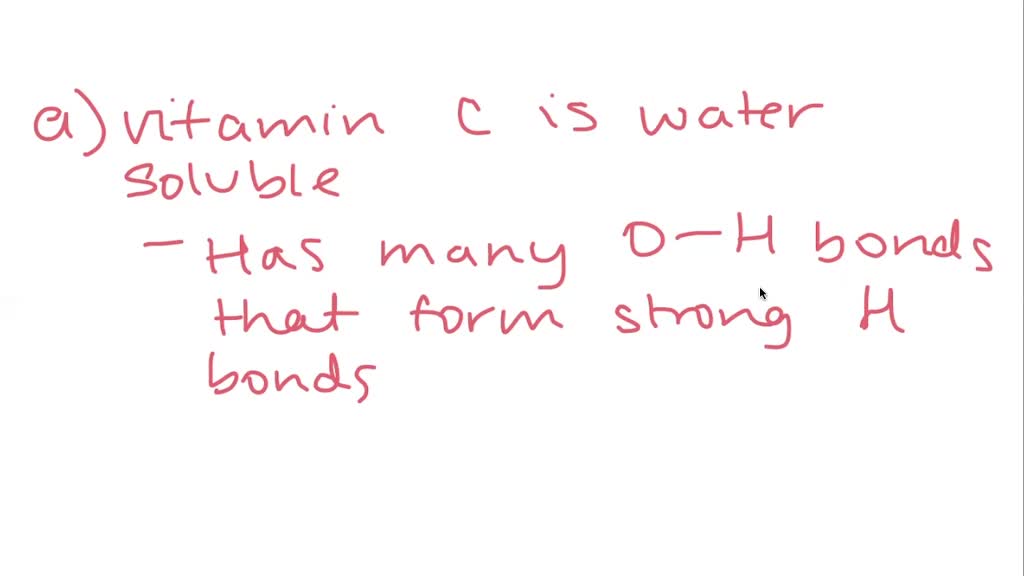 SOLVED:The antioxidant vitamin C (shown in the next column) is an ...