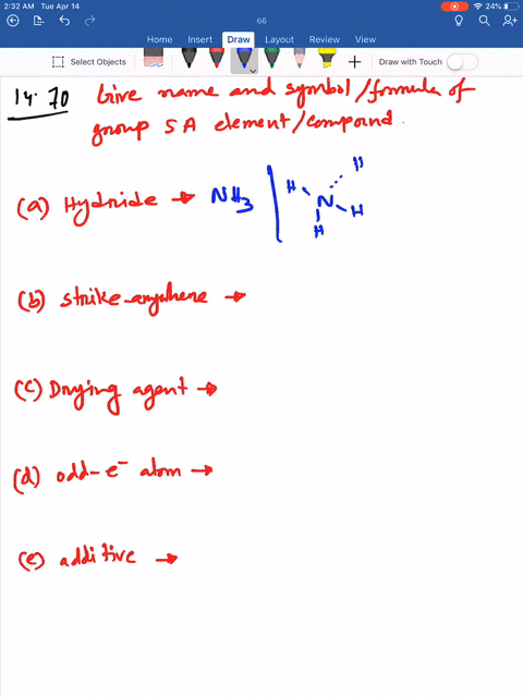 SOLVED:Give the name and symbol or formula of a Group 5A(15) element or ...