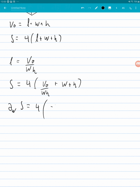 SOLVED:Find the dimensions of the rectangular box of volume V0 for which the sum of the edge ...