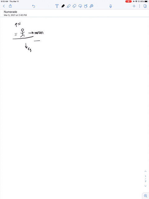 SOLVED:For each problem, draw a motion diagram, a force identification ...