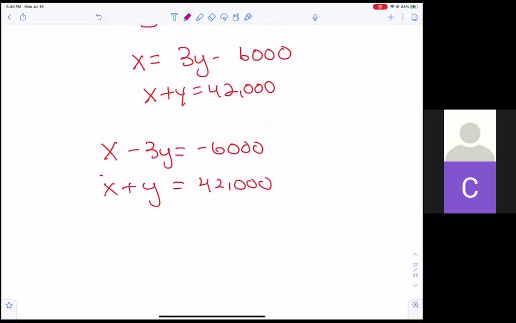 SOLVED:In the following exercises, translate to a system of equations and solve the system. In ...