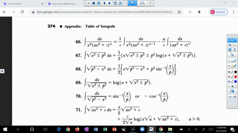 ⏩SOLVED:Preliminary work Use a table of integrals to determine the… | Numerade