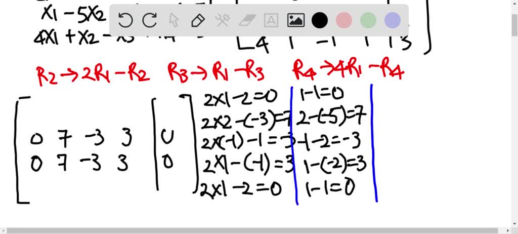 SOLVED:Use the Gaussian Elimination Algorithm to solve the following ...