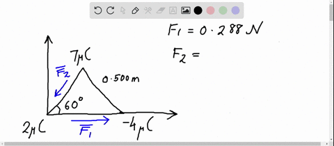 Three point charges are located at the corners of an equilateral ...