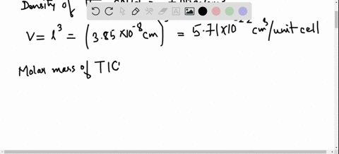 SOLVED:You know that thallium chloride, TlCl, crystallizes in either a ...