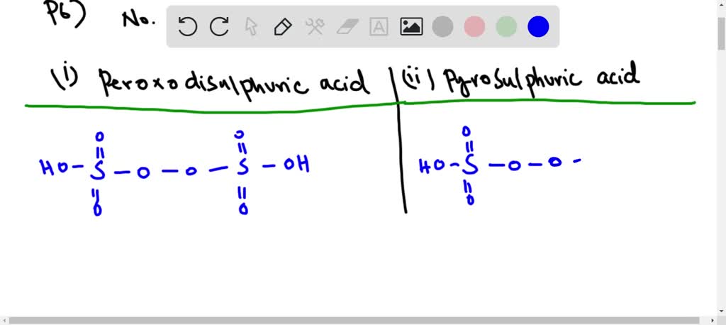 SOLVED:The number of S=O and S-OH bonds present in peroxodisulphuric ...
