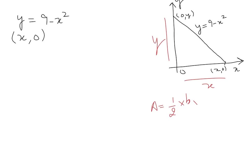 SOLVED A Right Triangle Has One Vertex On The Graph Of Y 9 x 2 X 0 At SOLVED A Right Triangle Has One Vertex On The Graph Of Y 9 x 2 X 0 At