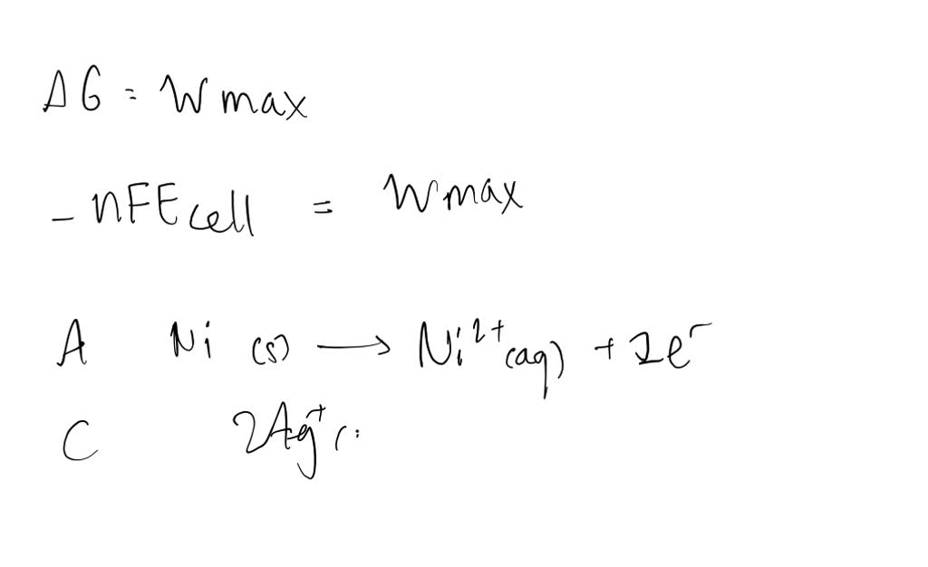 SOLVED:what is the maximum work you can obtain from 30.0 g of nickel in ...